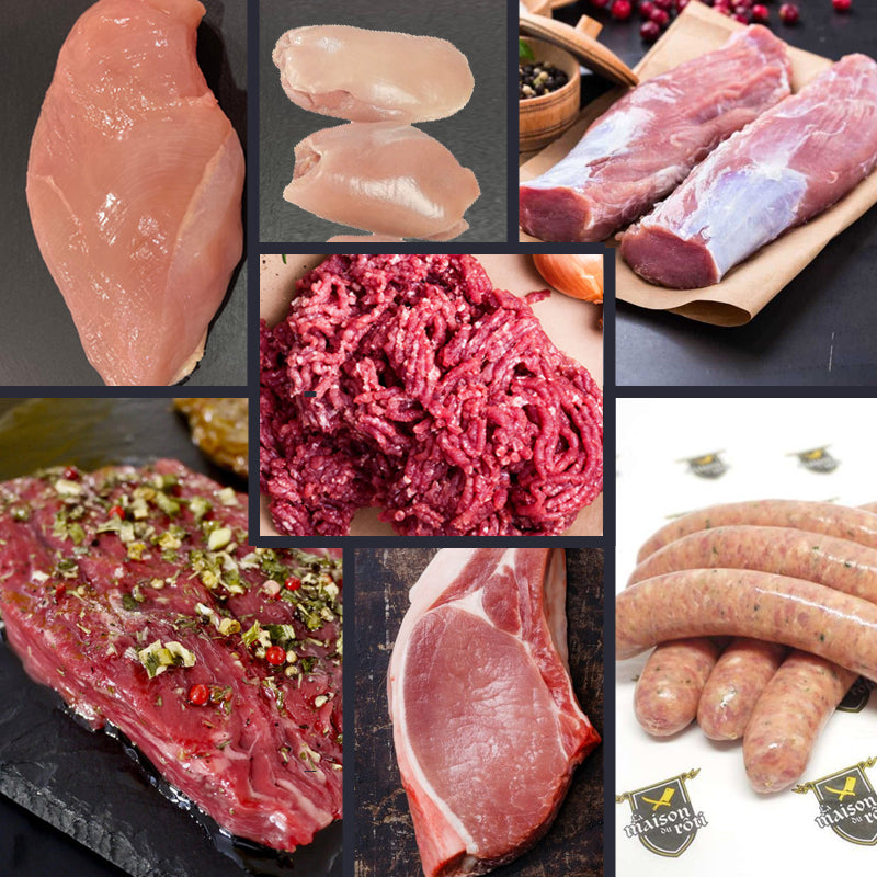 Boîte de viande - qualité boucherie - format club - 12 repas - pour 2 ...