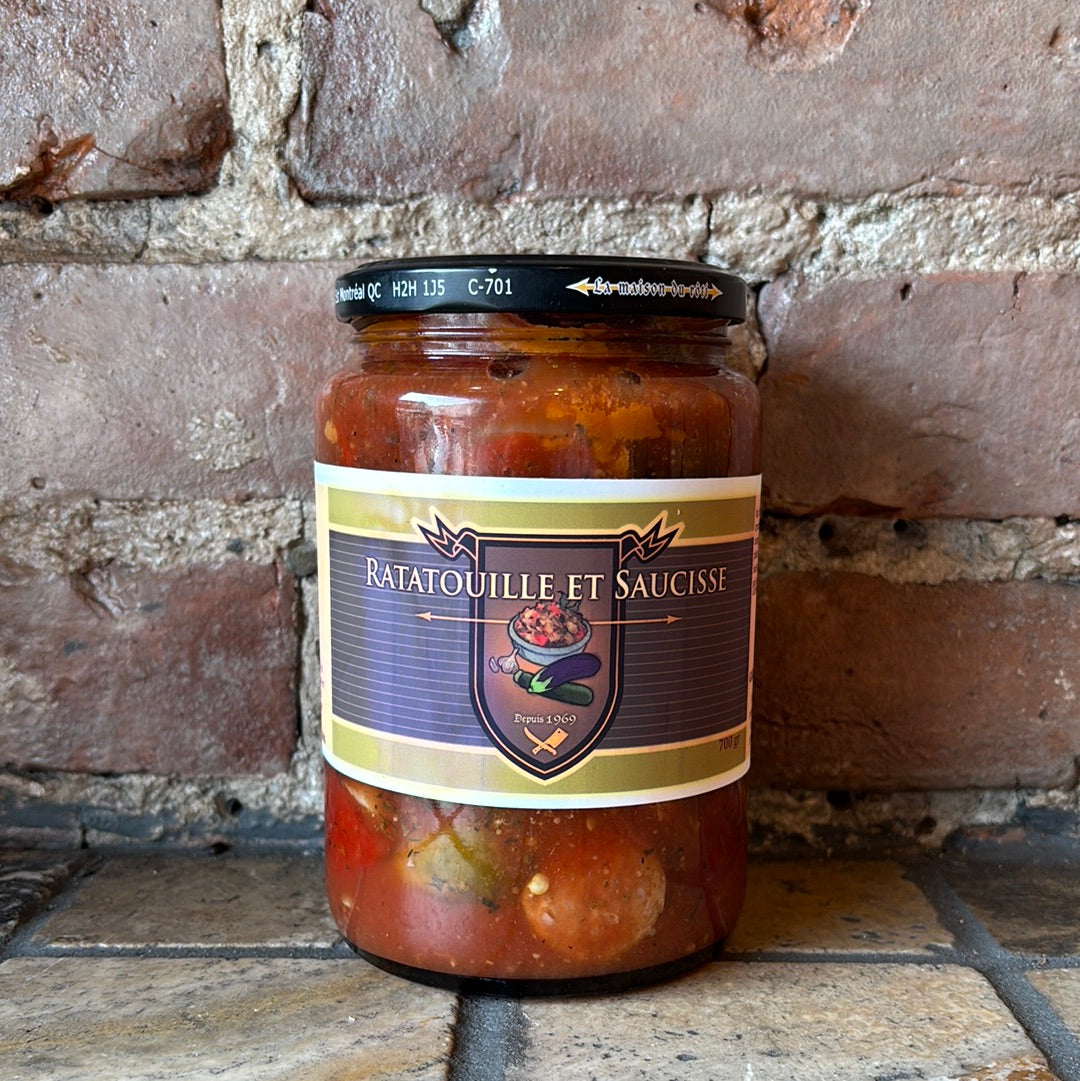 Ratatouille et saucisse maison 700g – La maison du rôti